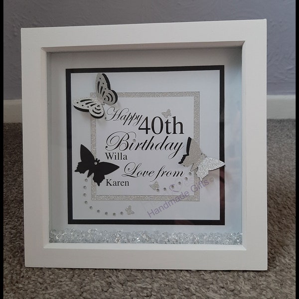 Personalised Box Frame, Gifts for Friends, Birthday Gifts, Special ...
