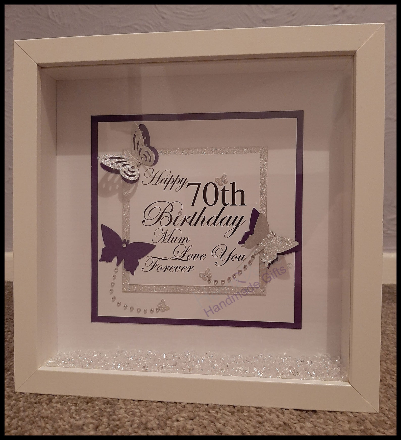 Personalised Box Frame 70th Birthday Gift Personalised 70th - Etsy