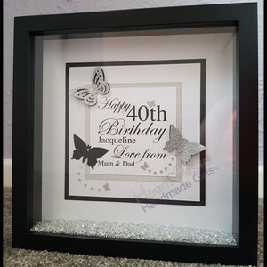 Personalised Box Frame 40th Birthday Gift Personalised 40th - Etsy