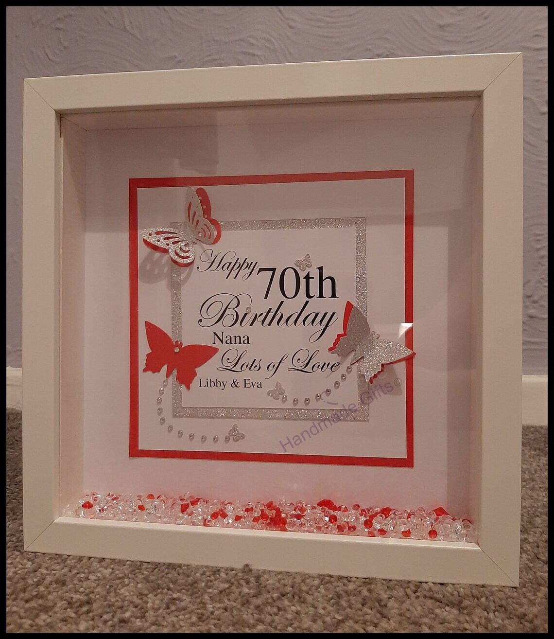 Personalised Box Frame 70th Birthday Gift Personalised 70th - Etsy UK