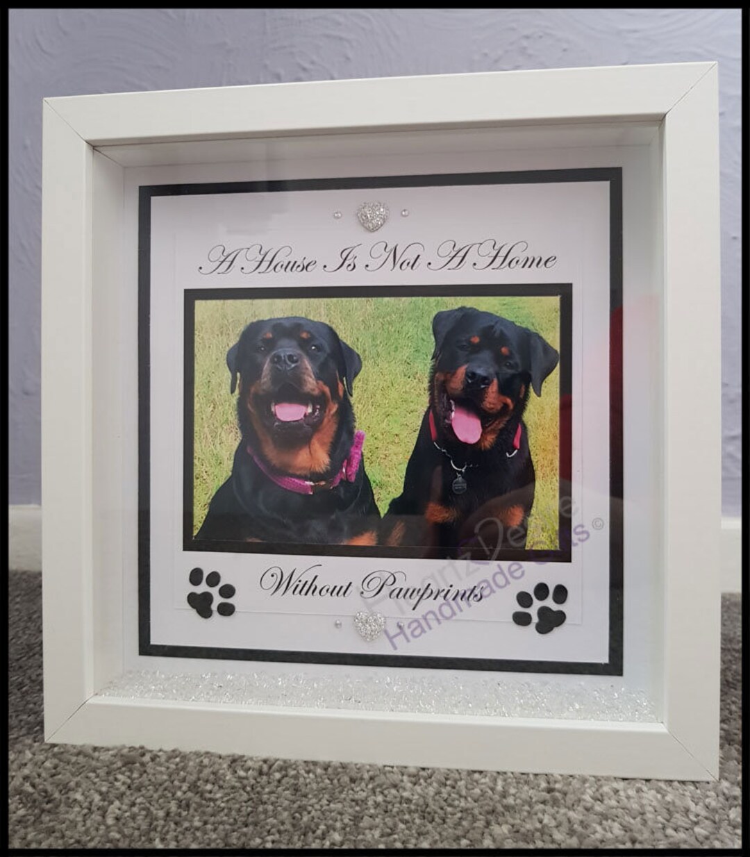 Personalised Box Frame Pets Box Frame Family Box Frame Dogs - Etsy
