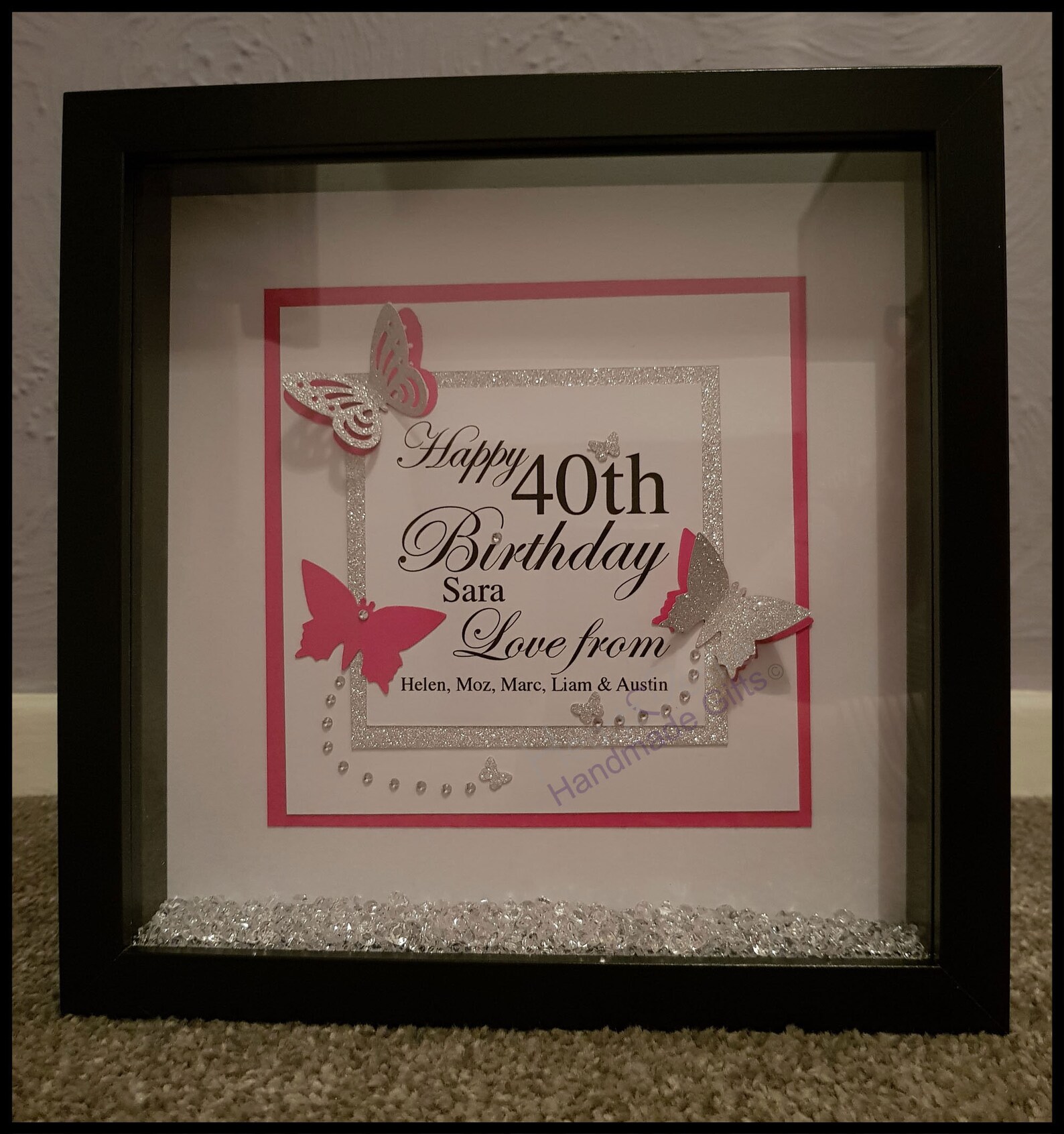 Personalised Box Frame 40th Birthday Gift Personalised 40th - Etsy