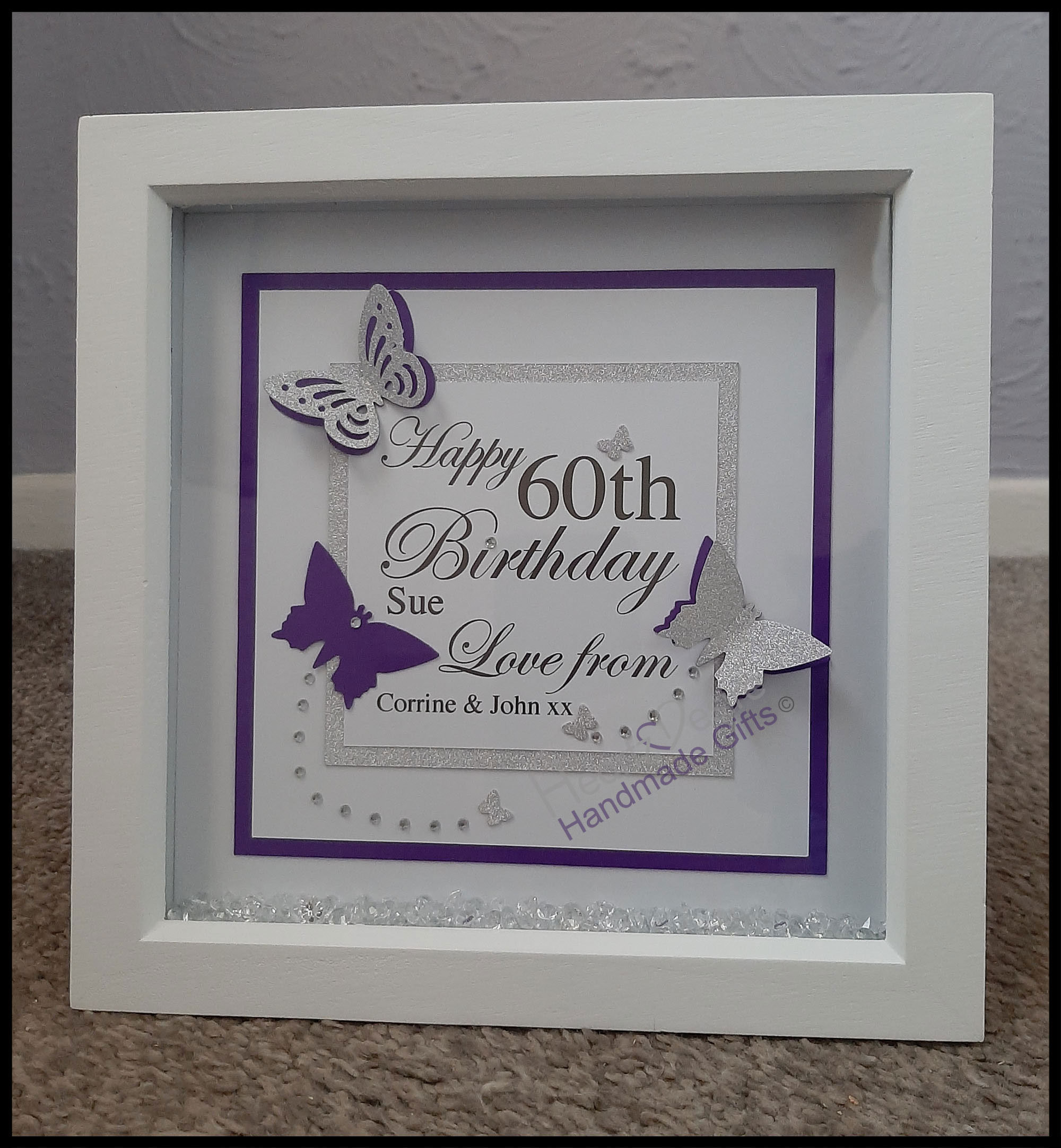 Personalised Box Frame 60th Birthday Gift Personalised 60th - Etsy UK