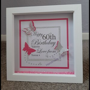 Personalised Box Frame, 60th Birthday Gift, Personalised 60th Box Frame ...
