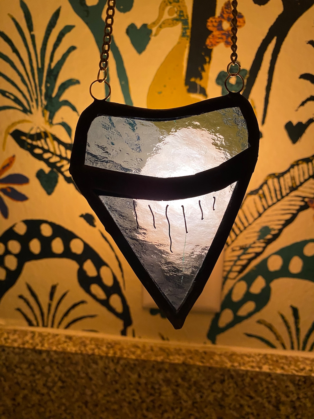Shark Tooth Stained Glass Sun Catcher - Etsy