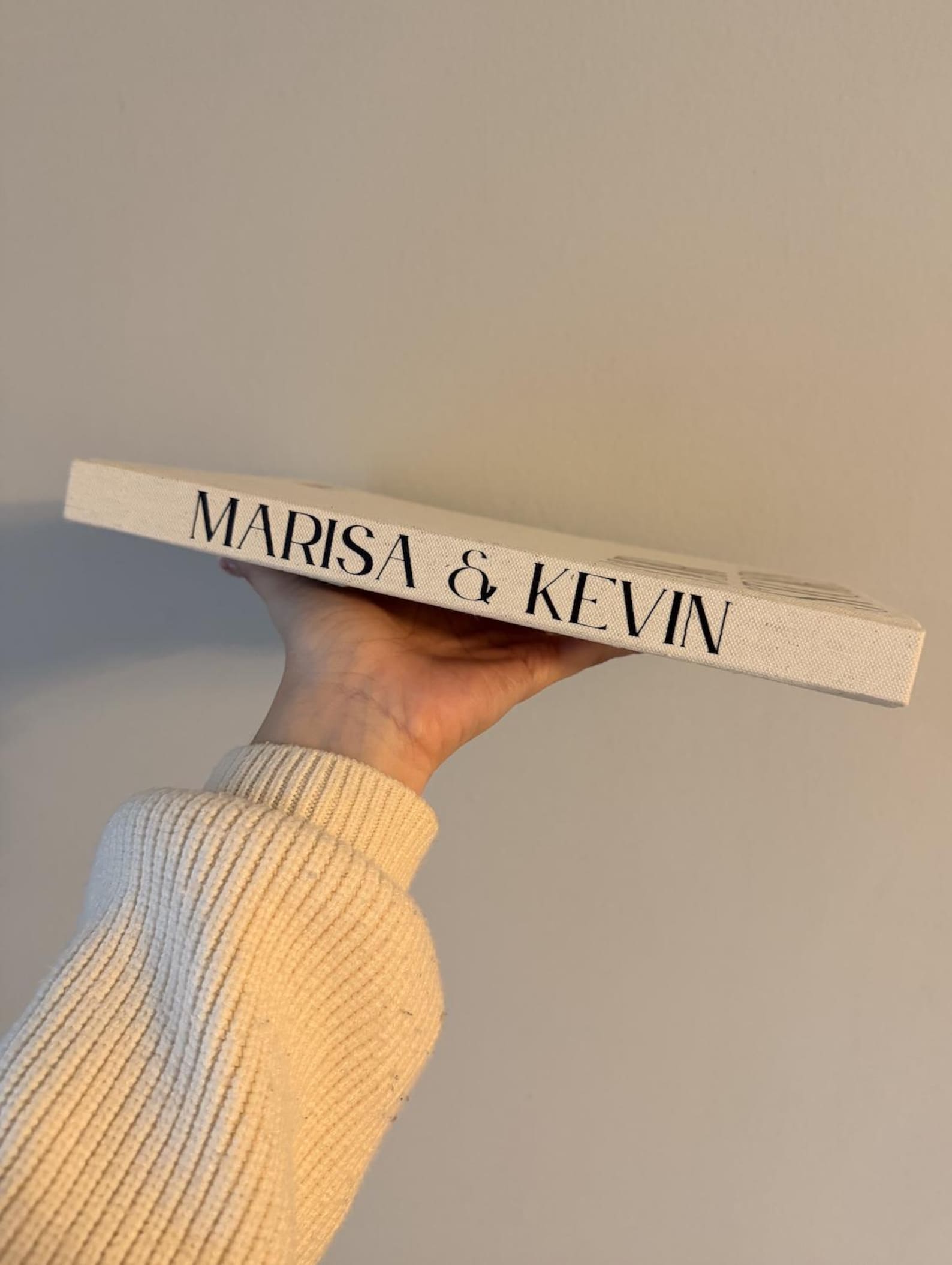 Personalized Linen Couples Memory Book: Engagement, Wedding ...