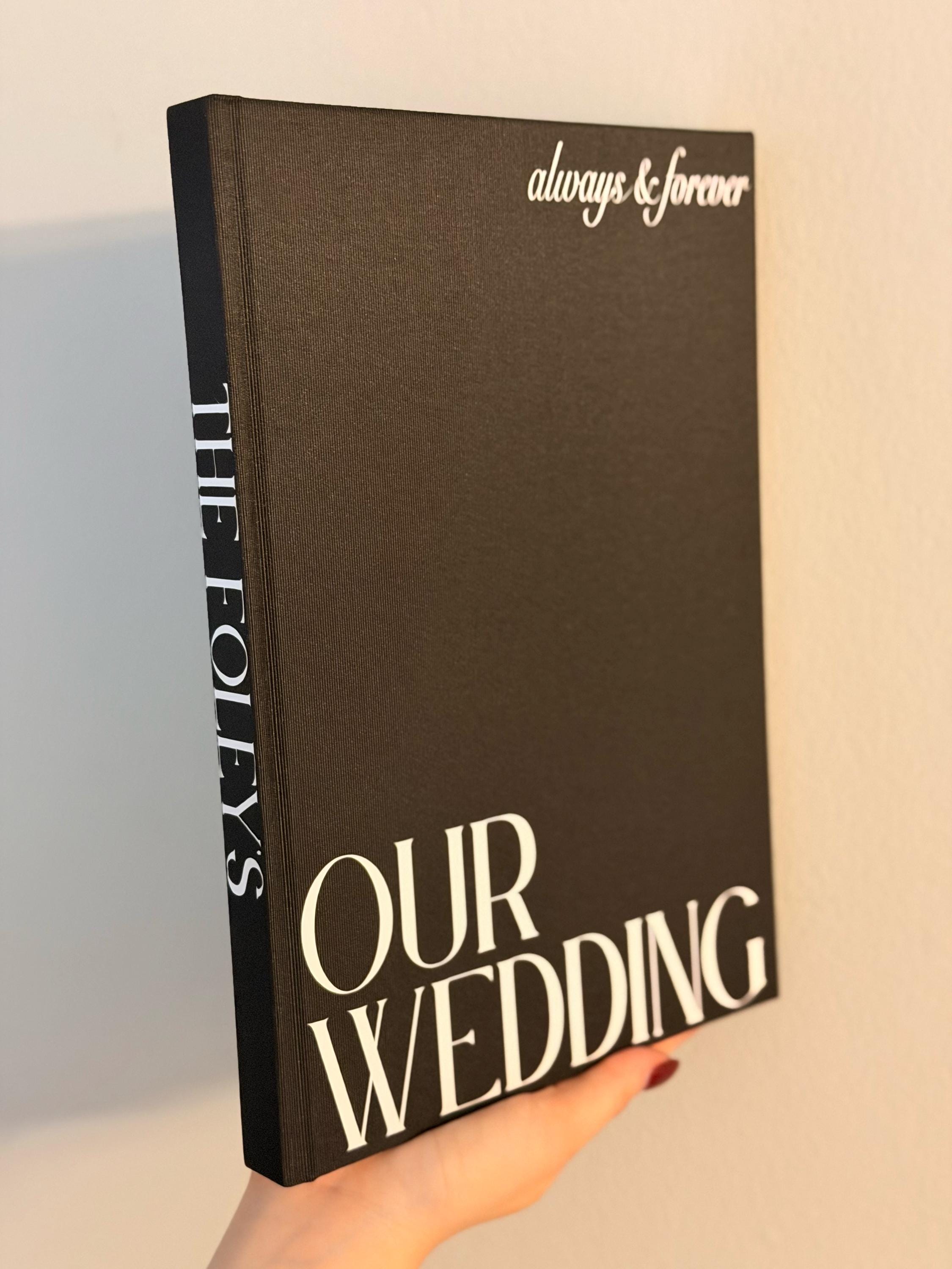 Personalized Linen Couples Memory Book: Engagement, Wedding ...