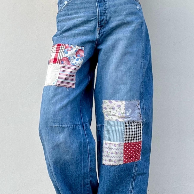 Patchwork Jeans - Etsy