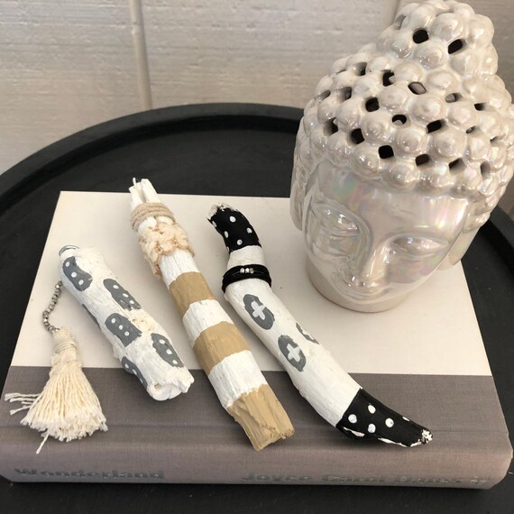 Painted Tribal Sticks Nature Inspired Painted Sticks Spirit | Etsy