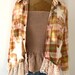Upcycled Flannel With Tattered Lace Trim and Star Patches SZ L - Etsy