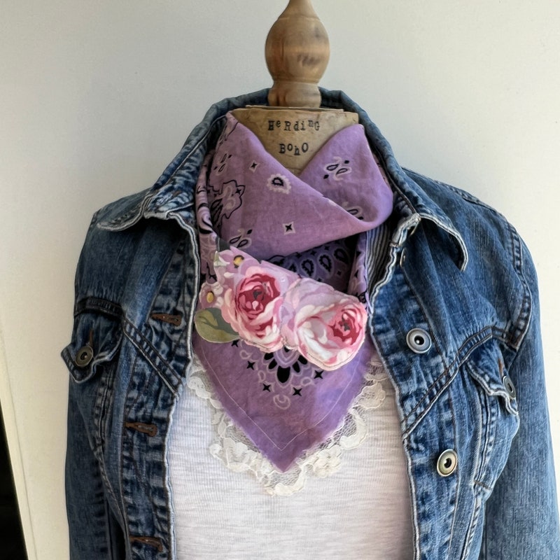 Flower Bandana - Etsy