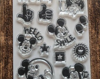 Mickey Mouse Stamp - Etsy