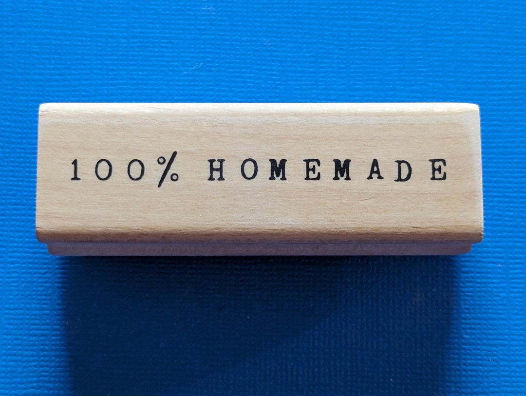 Homemade Stamp, 100% Homemade Wood Stamp - Etsy