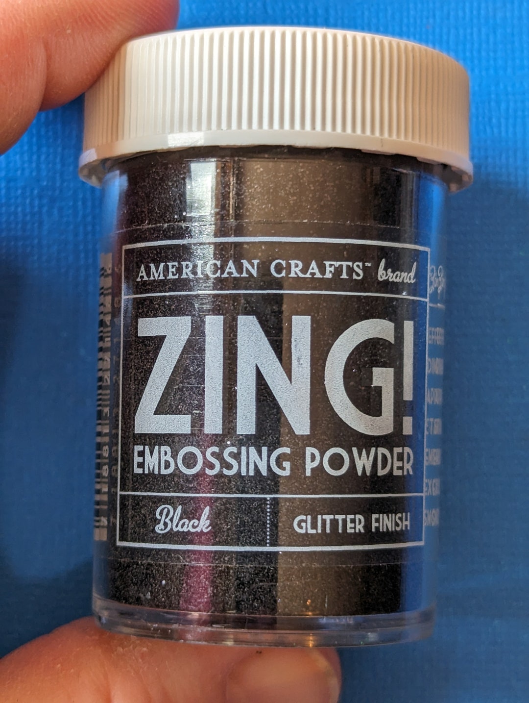 Embossing Powder, Black Glitter Embossing Powder - Etsy