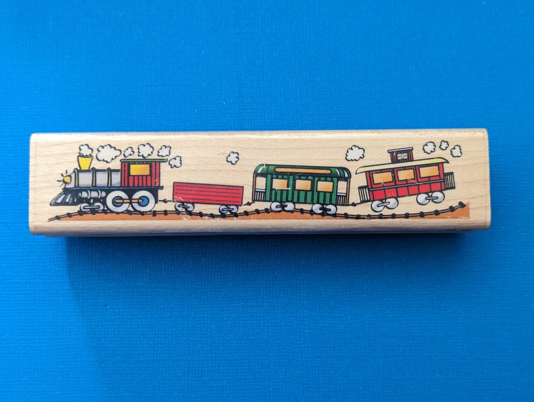 Train Rubber Stamp - Etsy