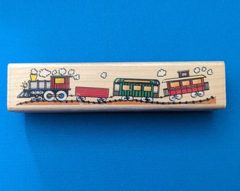 Rubber Stamp Steampunk Steam Engine Train Rubber Stamp 3 X 2 Inches ...