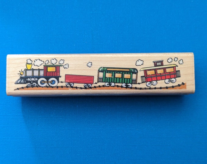 Train Rubber Stamp - Etsy