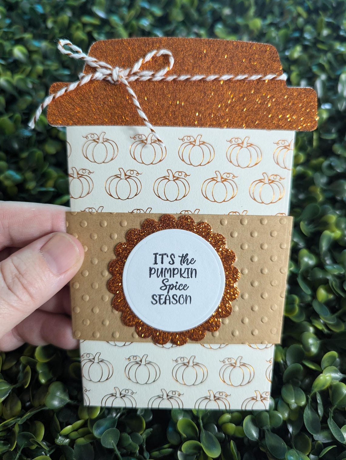 Pumpkin Spice Gift Card Holder - Etsy