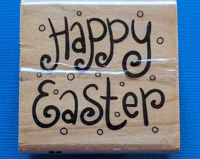 Happy Easter Stamp - Etsy