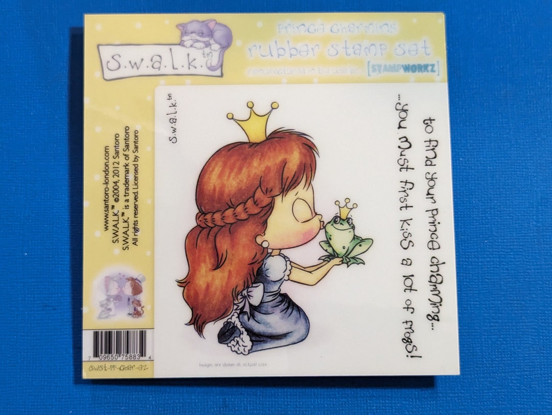 Princess Stamp, Rubber Cling Stamp Set - Etsy