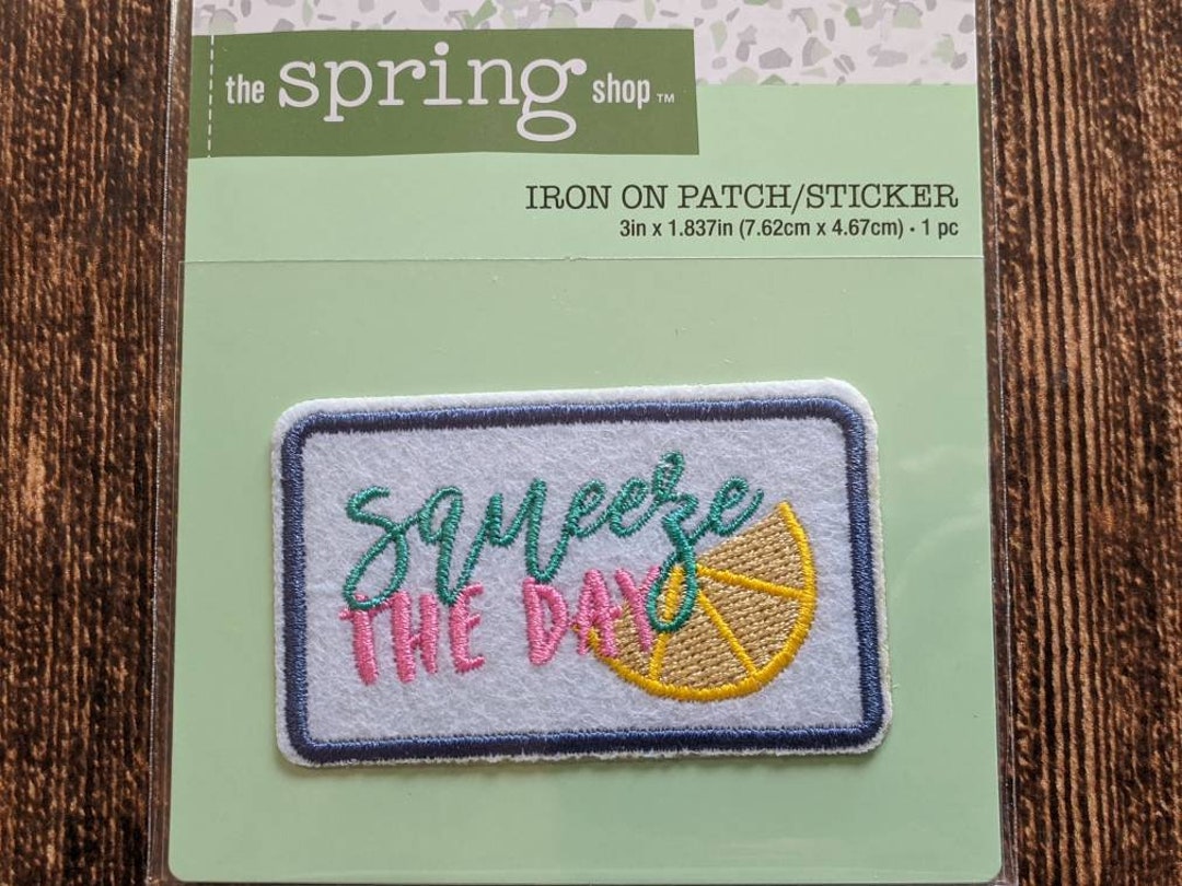 Iron-on Patch/sticker Squeeze the Day - Etsy