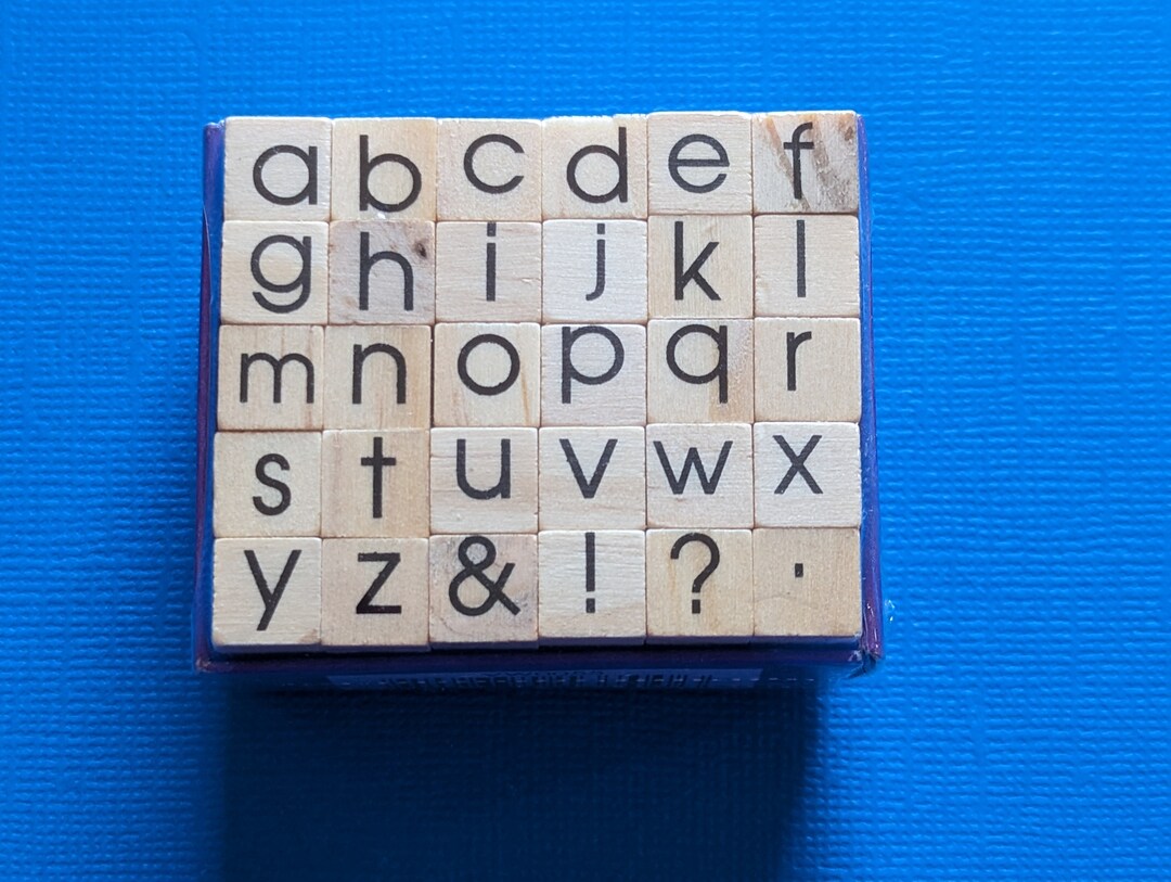 Alphabet Stamp Set, Mini Stamp Set - Etsy