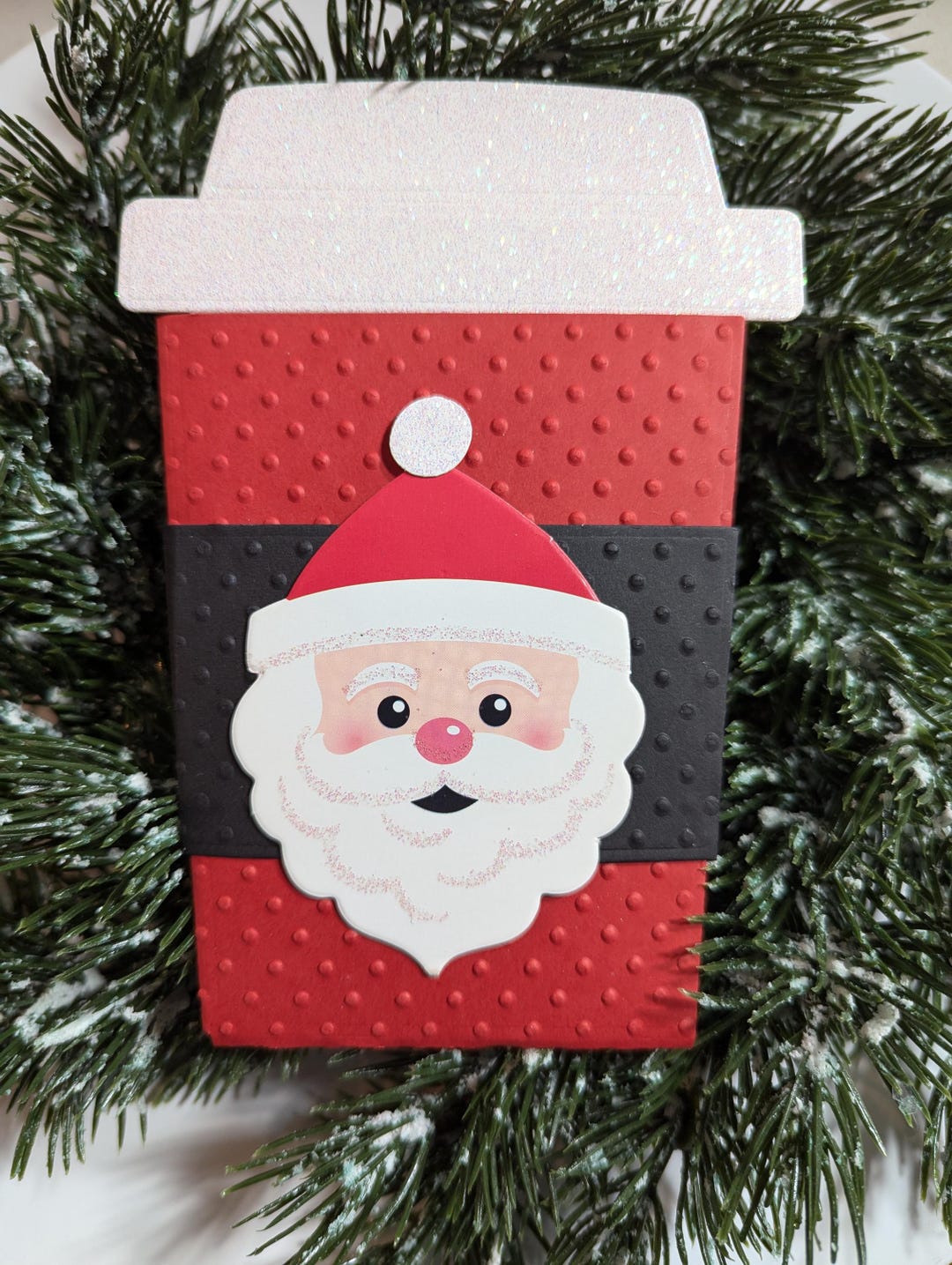 Gift Card Holder, Santa Card Holder, Christmas Card, Handmade Card - Etsy