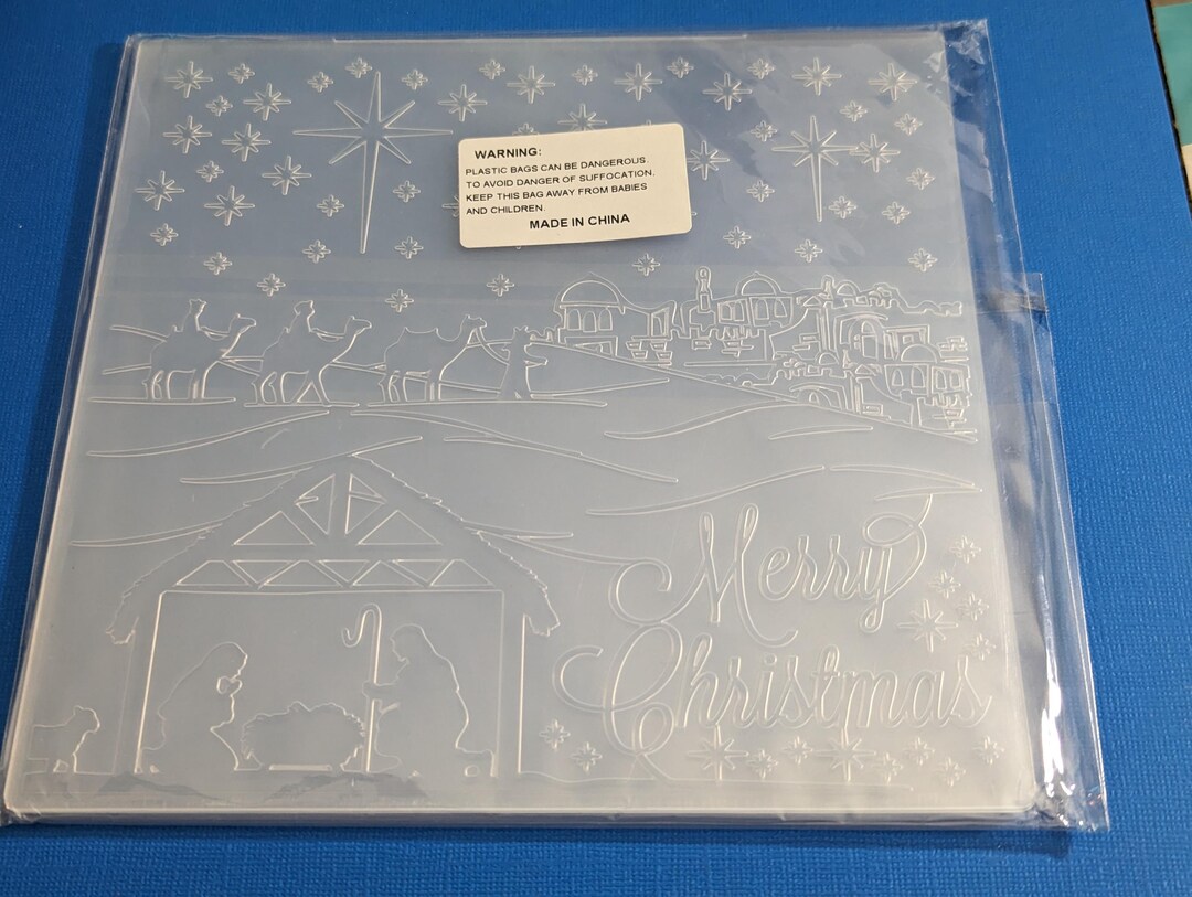 Nativity Embossing Folder Large - Etsy