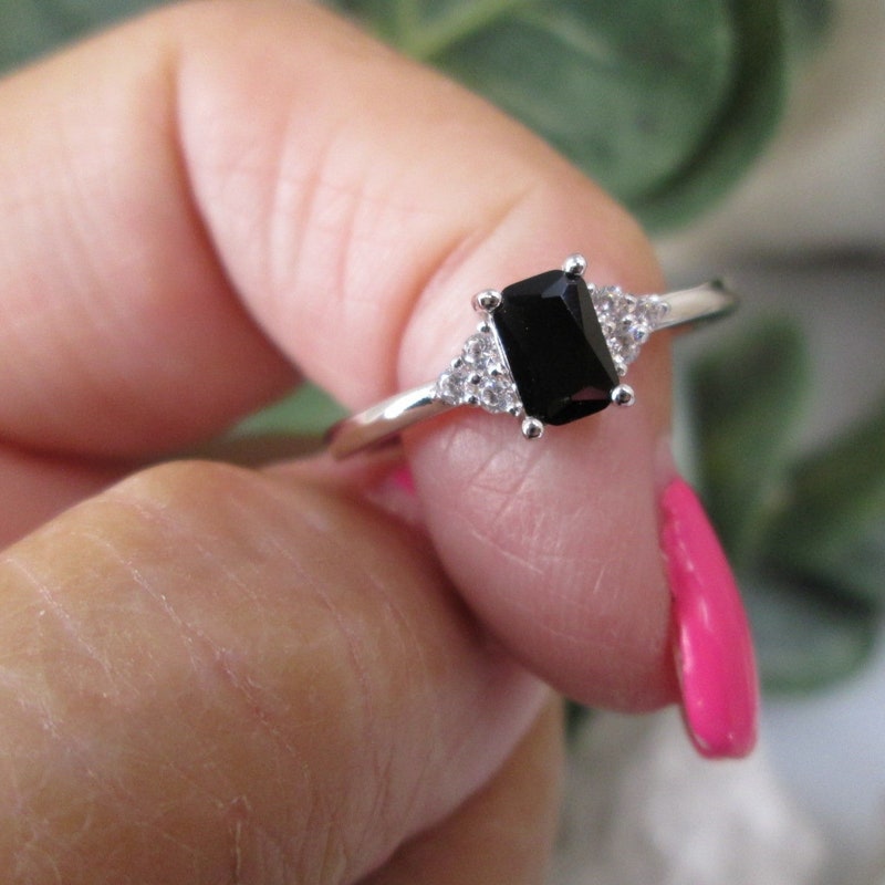 Onyx Ring Non Tarnishing - Etsy