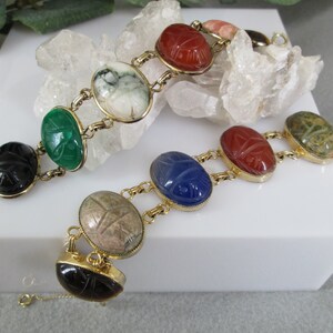 Genuine SCARAB Braceletextra Large Scarabs,egyptian Scarab Bracelet ...