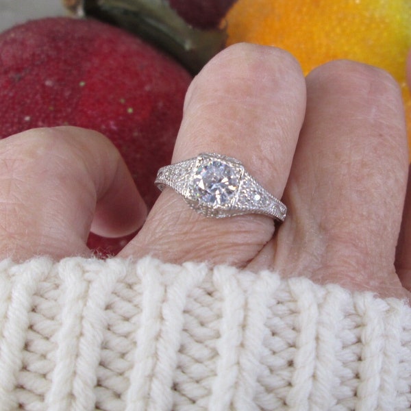 Non Diamond Engagement Ring - Etsy