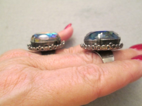 Prism Ring>Vintage 70's Prism Ring,Giant Prism Ring,A… - Gem