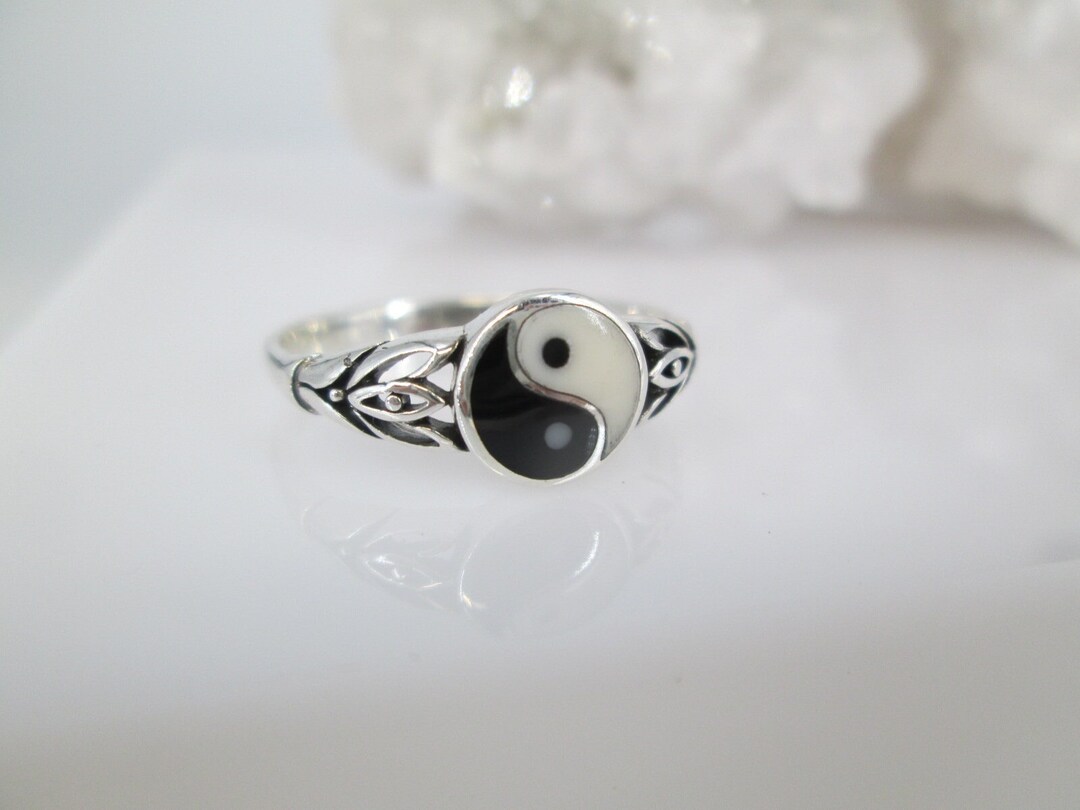 Yin and Yang Ringsterling Silver Yinyang Ring,925 Yin-yang Ring,dainty ...