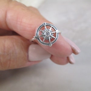 Nautical Compass Ring>925 Sterling Compass Ring,nautical Ring,compass Ring, 925 Compass Jewelry ...