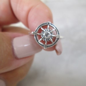 Nautical Compass Ring>925 Sterling Compass Ring,nautical Ring,compass Ring, 925 Compass Jewelry ...