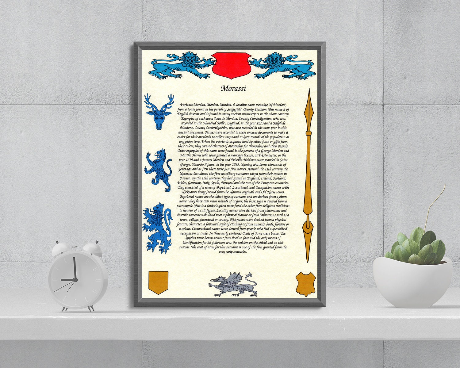 Family History Surname Origin Meaning Prints | Etsy