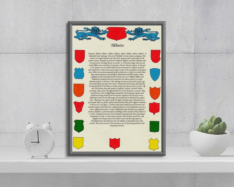 Family History Surname Origin Meaning Prints - Etsy