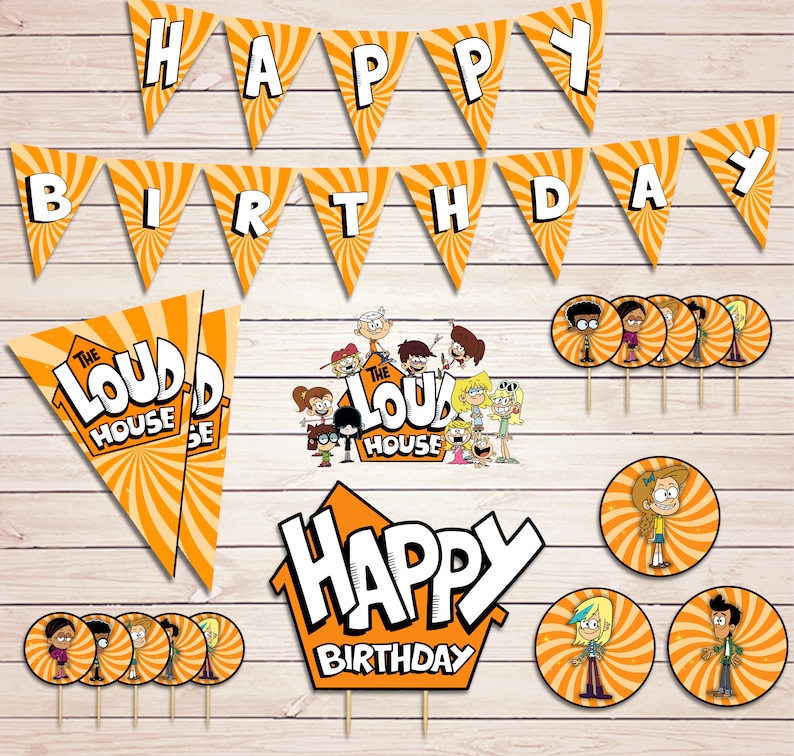 El Kit De Fiesta De Loud House - Etsy