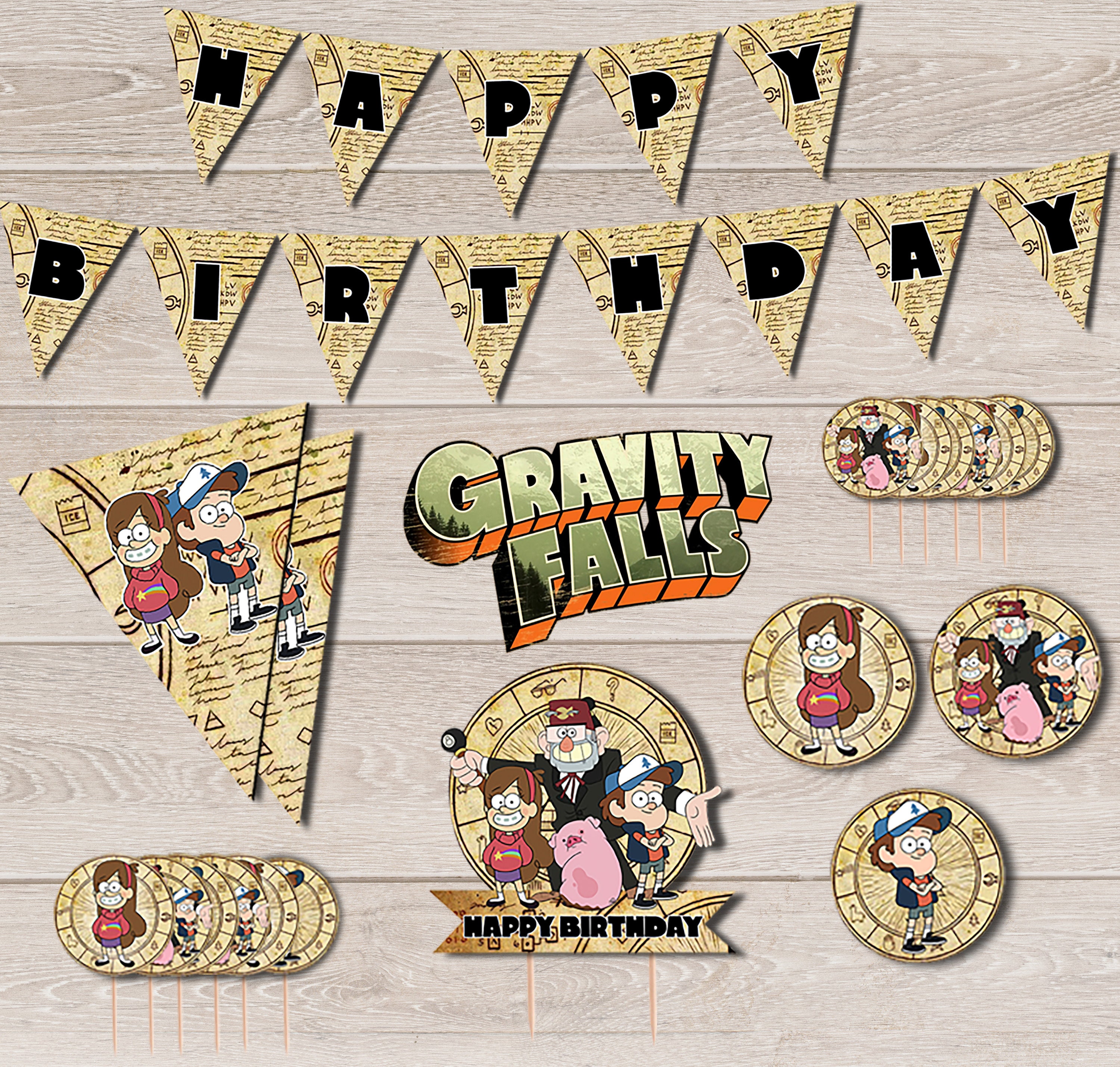 Kit De Fiesta De Gravity Falls - Etsy