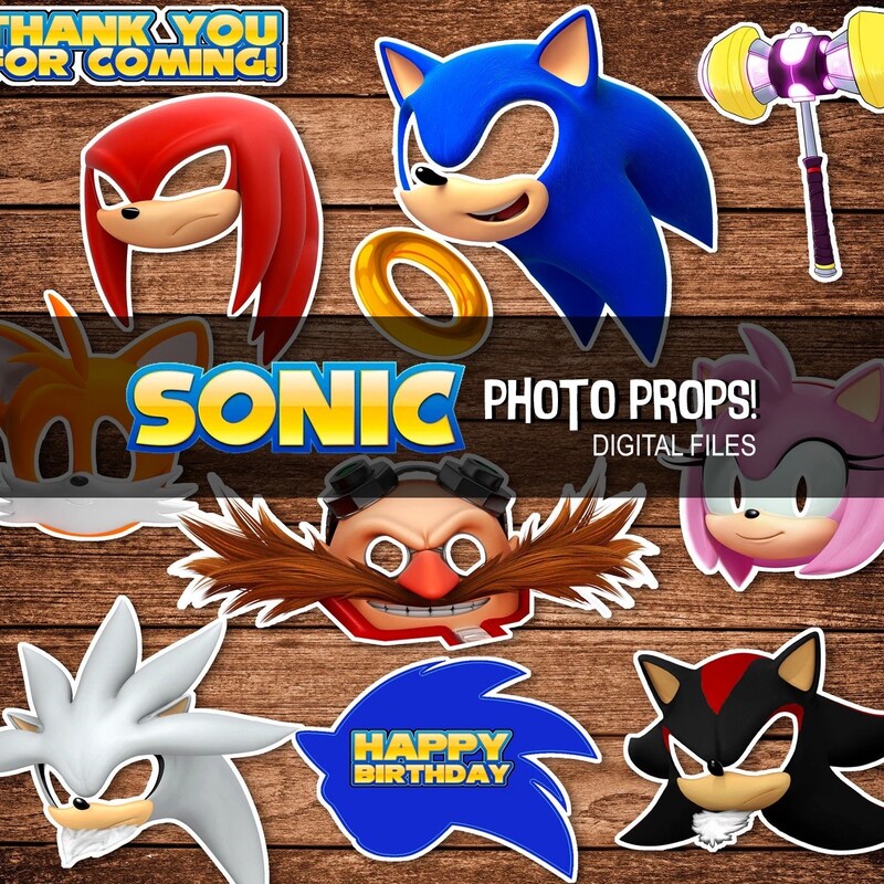 Sonic Cut Outs - Etsy