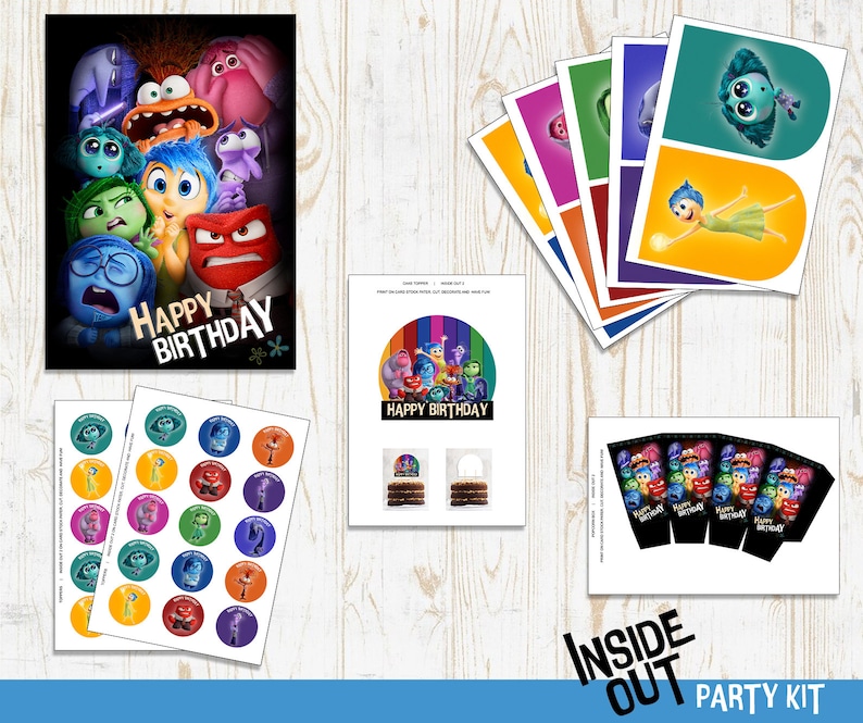 Inside Out 2 Party Kit - Etsy