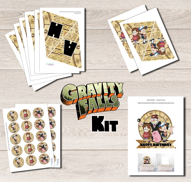 Kit De Fiesta De Gravity Falls - Etsy