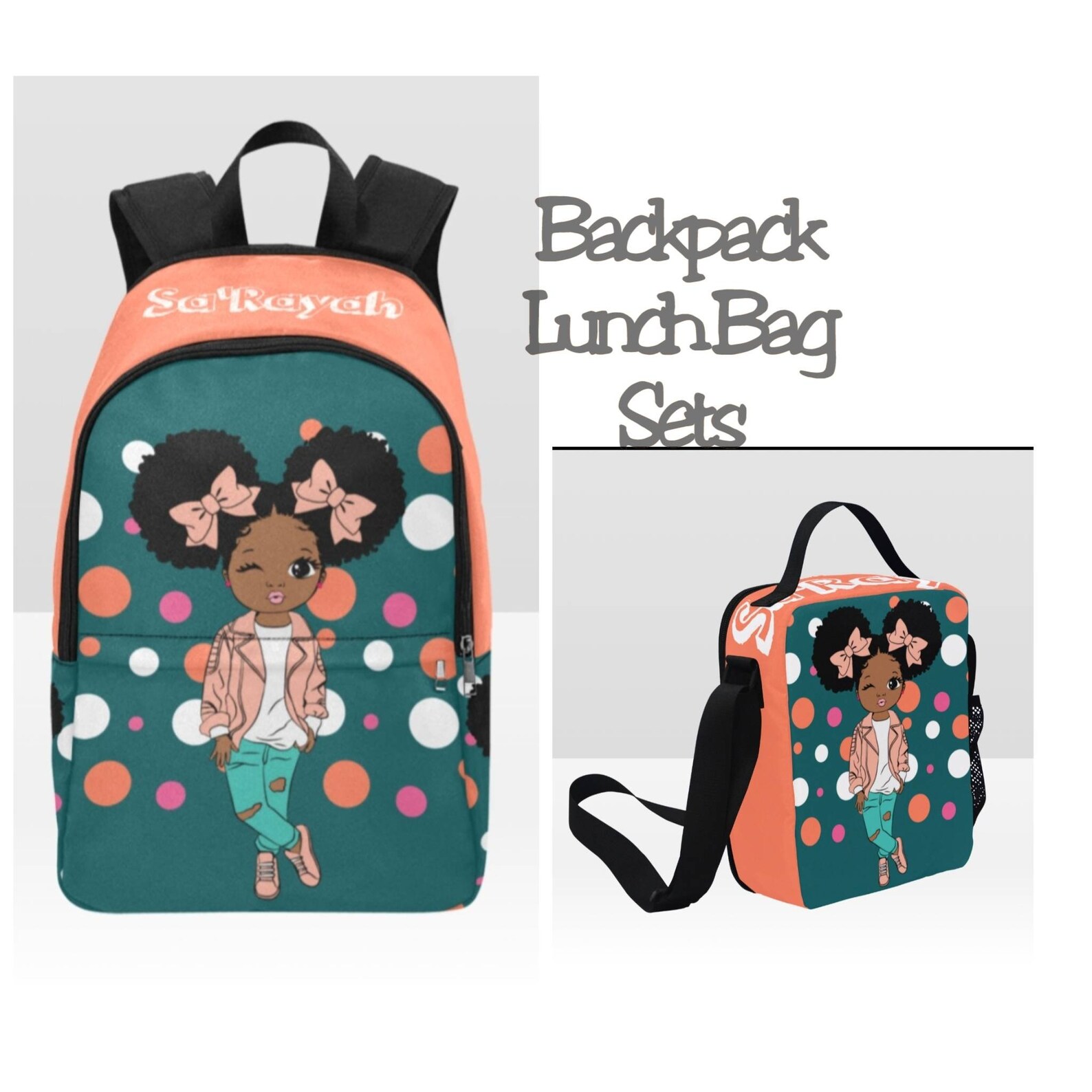 Black Girl Bookbag, Custom Backpack, Back to School, Black Girl ...