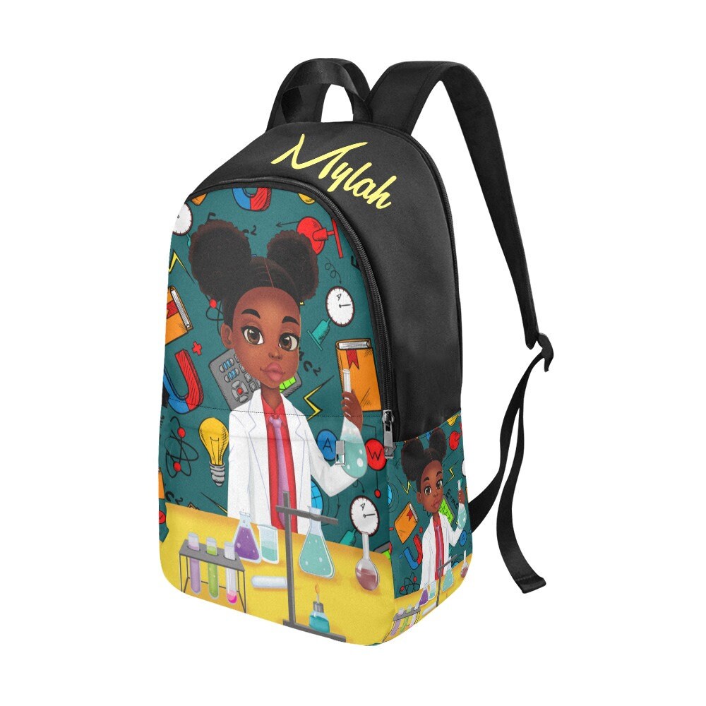Black Girl Bookbag Black Girl Backpack Custom Backpack - Etsy