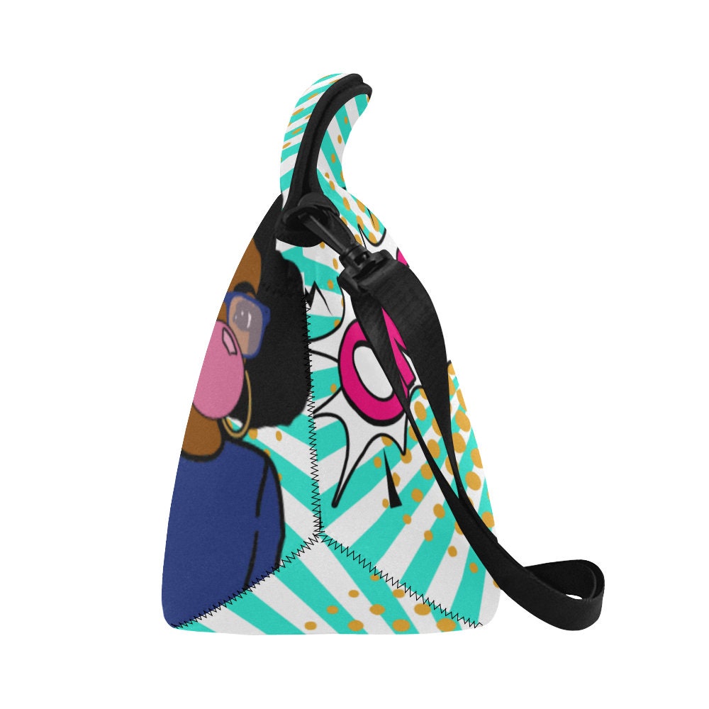 Custom lunchbox black girl lunch box black girl bag black | Etsy