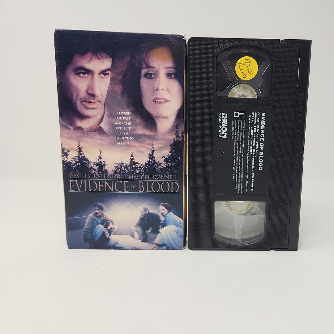 Evidence of Blood VHS,1997 David Strathairn, Mary Mcdonnell Rated PG-13 ...