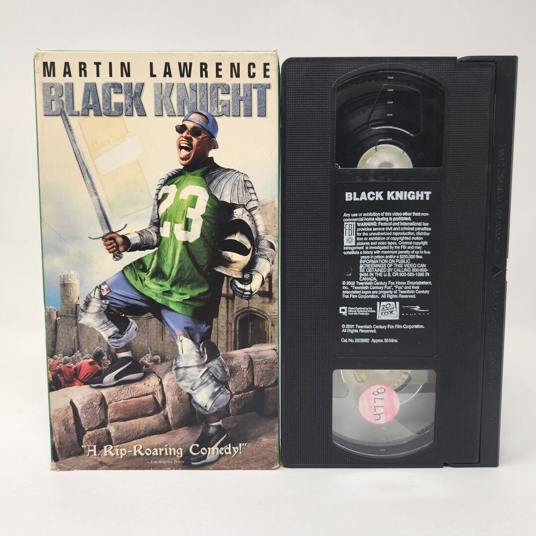 Black Knight VHS, 2002 Martin Lawrence Rated PG-13 v12 - Etsy