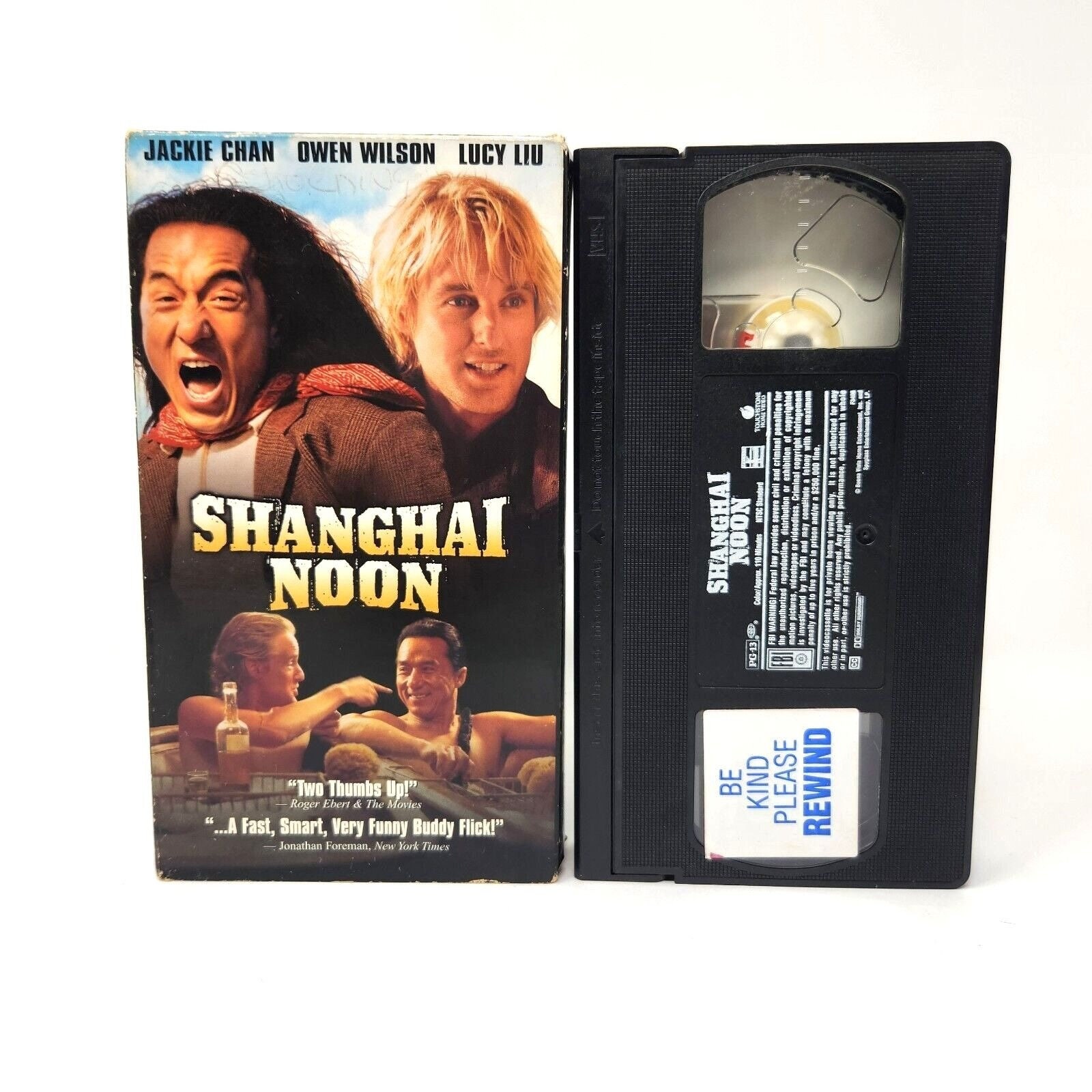 Shanghai Noon (VHS, 2000) Jackie Chan, Owen Wilson, Lucy Liu, Touchstone (v3) - Etsy