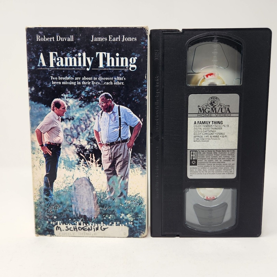 A Family Thing VHS,1995 Robert Duvall, James Earl Jones, Rated PG-13 ...