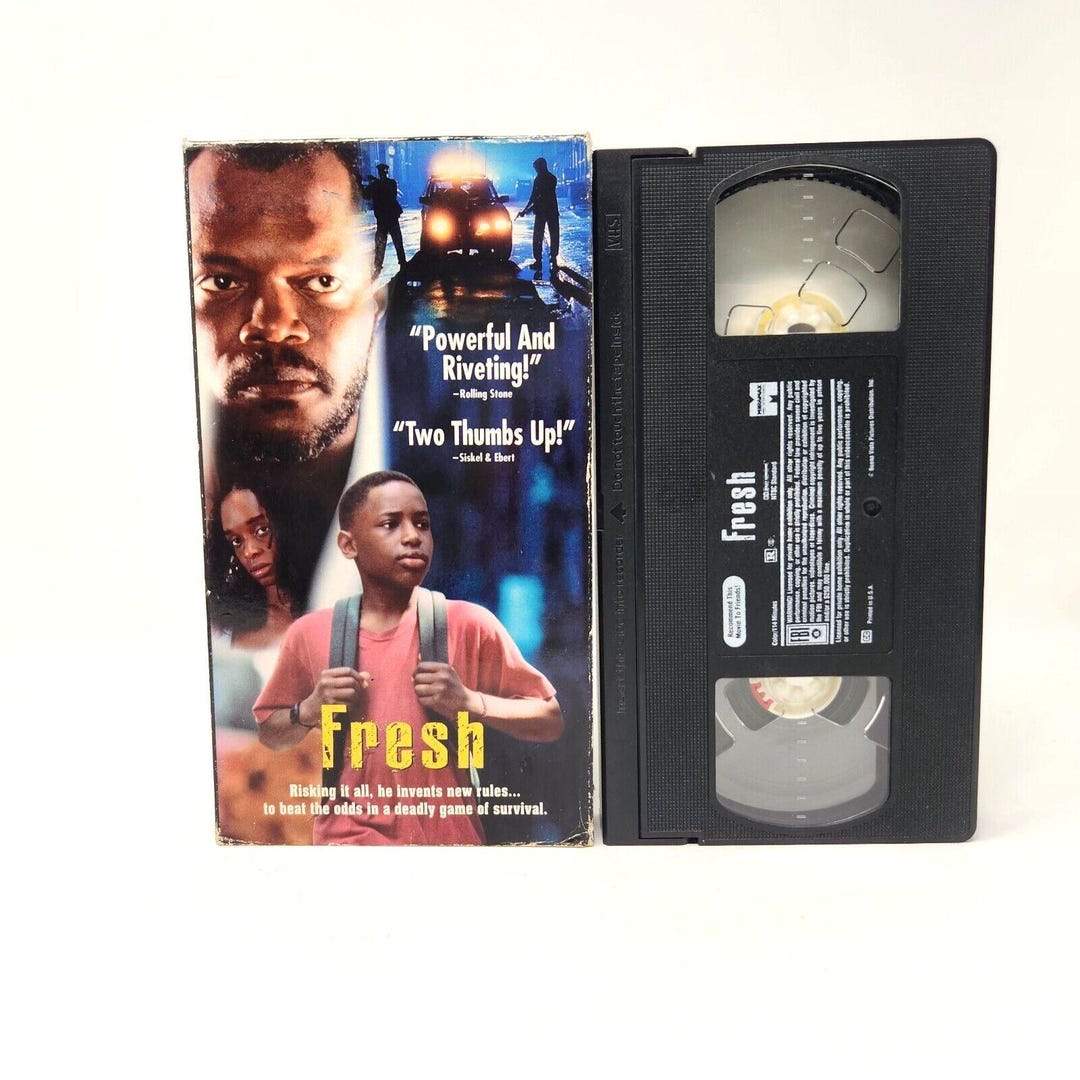 Fresh (VHS, 1995) Samuel L Jackson, Sean Nelson, Rated R (v15) - Etsy
